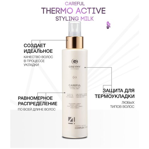 Термозащитное Молочко (спрей) Greymy Careful Thermo Active Styling Milk