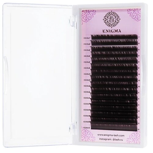 Коричневые Mokka ресницы Enigma 0.10/C/11mm (16 линий) Ресницы для наращивания.