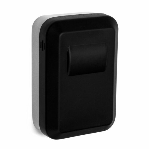 Сейф-ключница кодовая тундра, металлическая, с защитной крышкой, цвет серый/черный