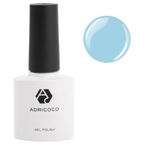 ADRICOCO гель-лак для ногтей Gel Polish, 8 мл, 40 г, 197 небесно-голубой