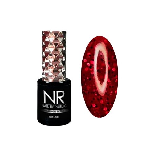 Nail Republic гель-лак для ногтей Stone crumb, 10 мл, 708 жгучее сердце