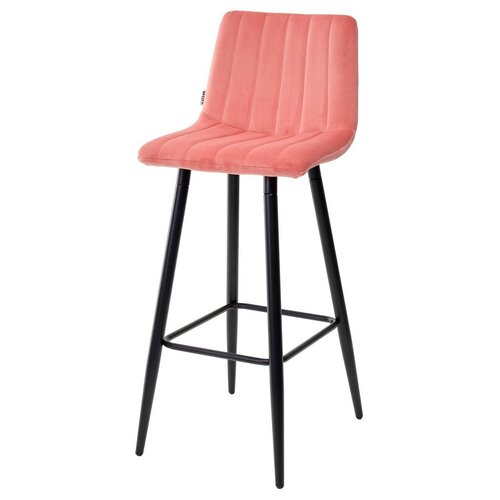 Барный стул DERRY G108-17 цвет живой коралл, велюр ( кол-во. 2 шт. )