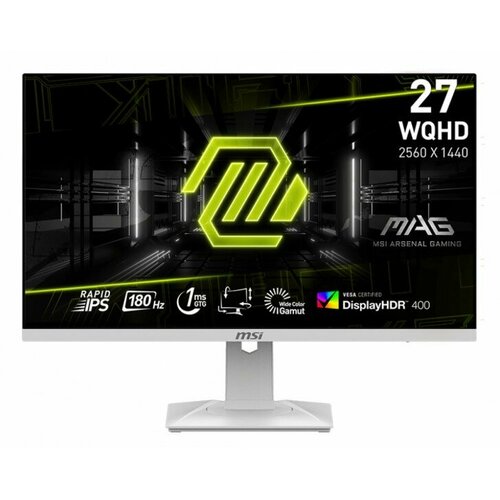 Игровой монитор 27" MSI MAG 274QRFW, 2560x1440, IPS, 180 Гц, белый