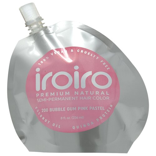Iroiro Краситель прямого действия, 200 Bubble gum pink, 236 мл