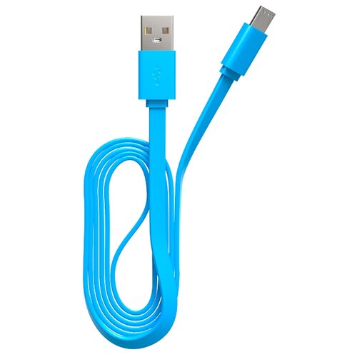 Кабель MAXVI MC-01F USB - microUSB, 1 м, 1 шт., синий