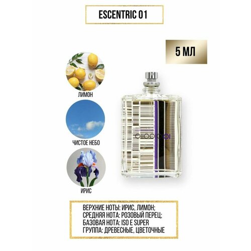 Духи по мотивам селективного аромата Escentric 01 Escentric Molecules 5 мл
