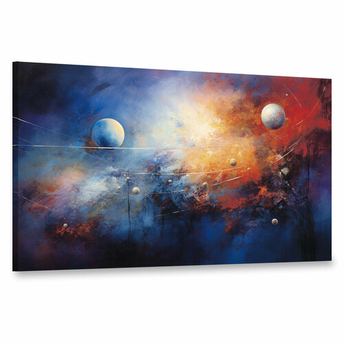 Интерьерная картина 100х60 "Гармония Космических Сфер"