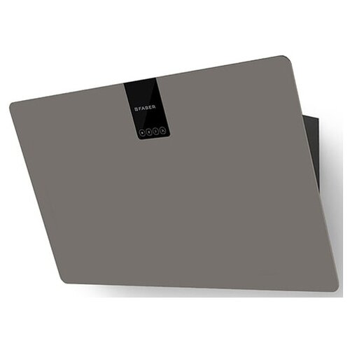 Наклонная вытяжка Faber Soft edge grigio londra A80, цвет корпуса серый, цвет окантовки/панели серый