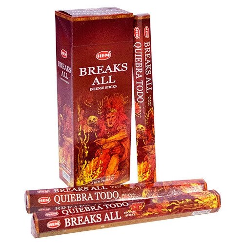 Блок 6 шт Благовоние HEM Разрушающий препятствия Breaks all