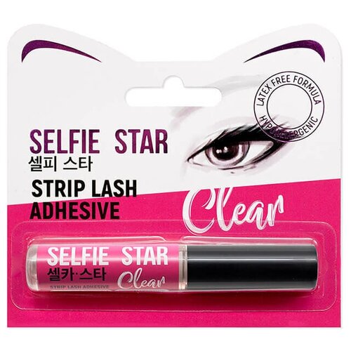 Selfie Star Strip Lash Adhesive Clear, бесцветный