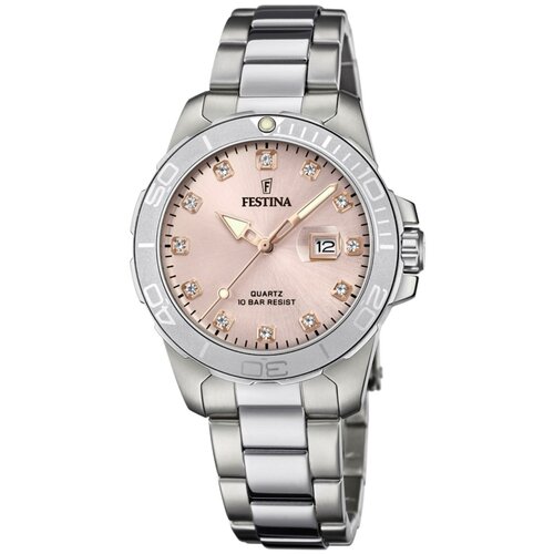 Наручные часы FESTINA Boyfriend, розовый, серебряный