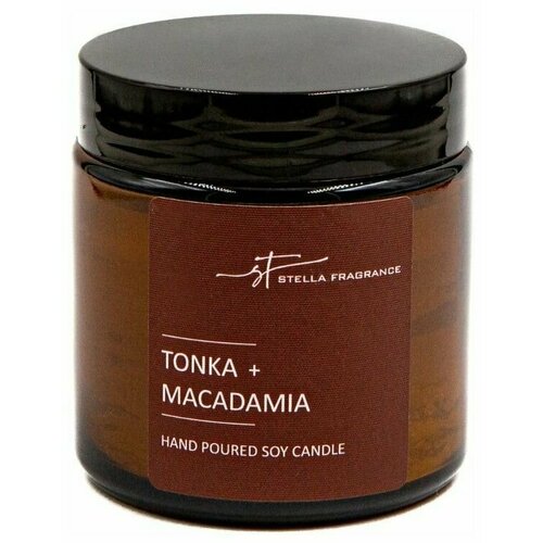 Свеча Stella Fragrance, Tonka Macadamia, ароматизированная, 90 г