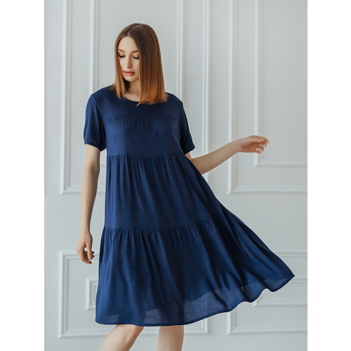 Платье Текстильный Край, размер 46, синий