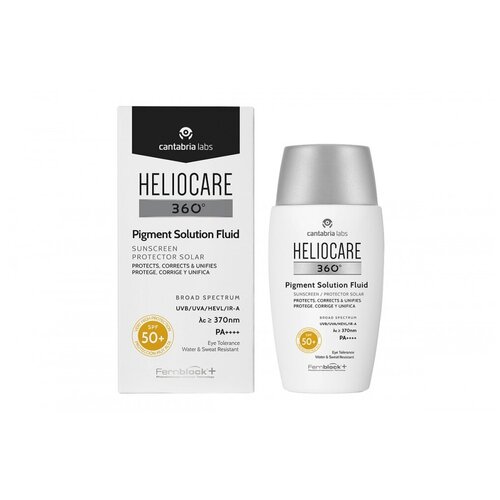 Солнцезащитный флюид «защита от пигментации» SPF 50+ Cantabria Labs HELIOCARE 360º Pigment Solution Fluid Sunscreen, 50 мл