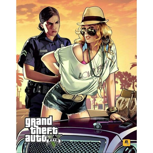 Плакат, постер на бумаге Grand Theft Auto/Большое Автоограбление. Размер 21 на 30 см
