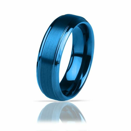 Кольцо обручальное, размер 20, синий