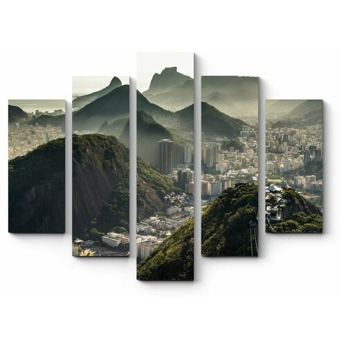 Модульная картина Вид с высоты на Рио-де-Жанейро95x76