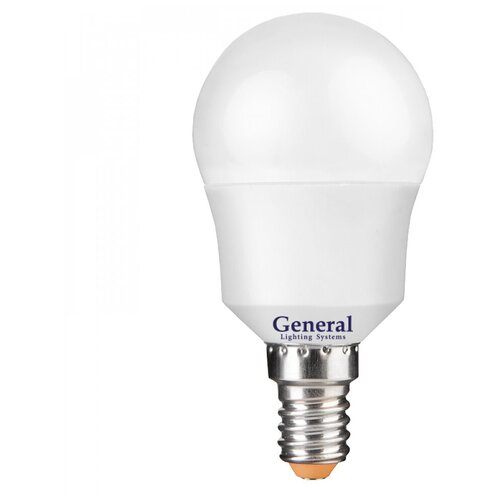 Лампа светодиодная GENERAL ECO Шар 8W E14 4500K 640Lm