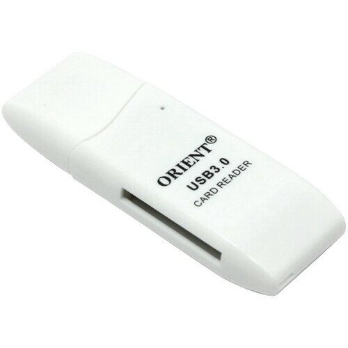 Картридер Orient CR-017W usb 3.0 SDXC, SD, UHS-1, SDHC, microSD-TF - белый