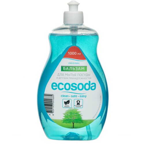 Mama Ultimate Бальзам для мытья посуды EcoSoda с дозатором, 0.56 л