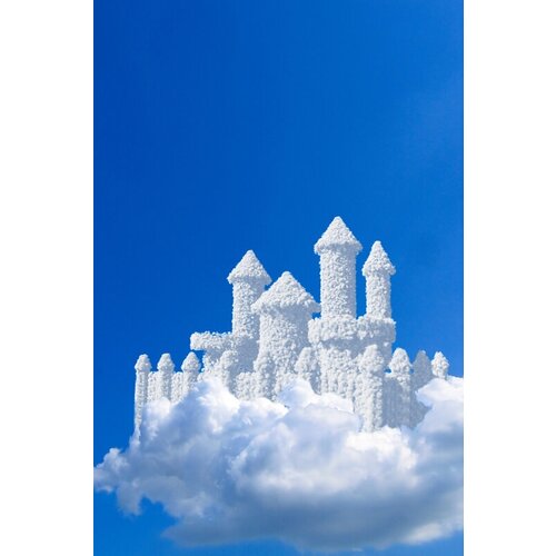 Воздушный замок, детская картина постер 20 на 30 см, шнур-подвес в подарок