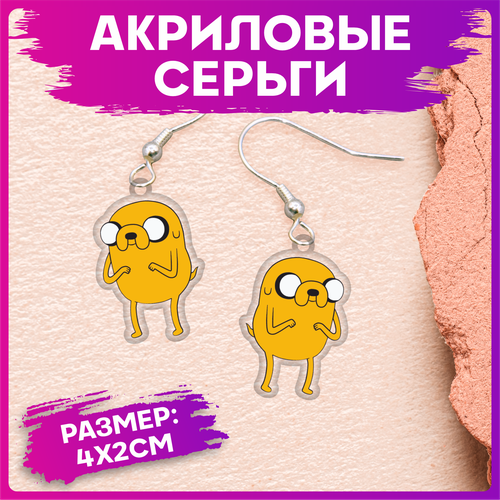 Серьги 1-я Наклейка, черный