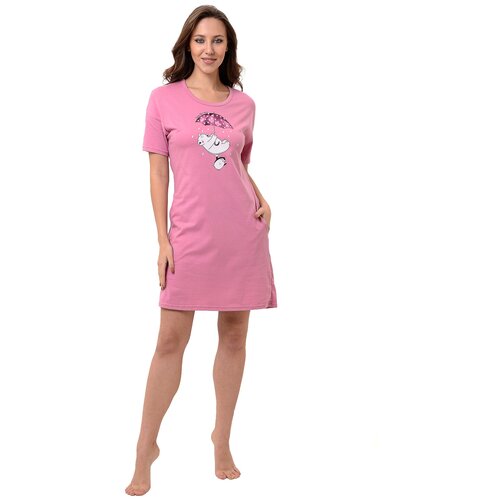 Платье  Натали, размер 50, розовый