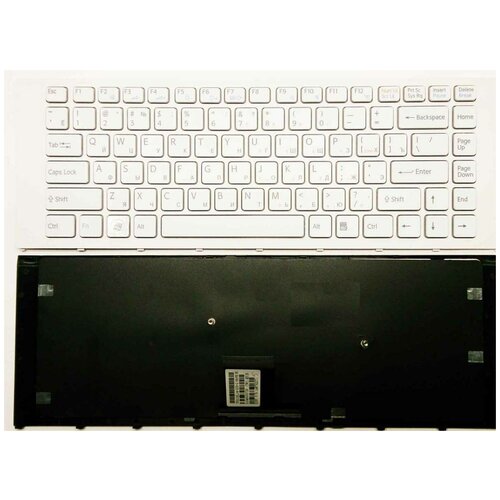 Клавиатура для ноутбука Sony Vaio VPCEA VPC-EA (Белая)