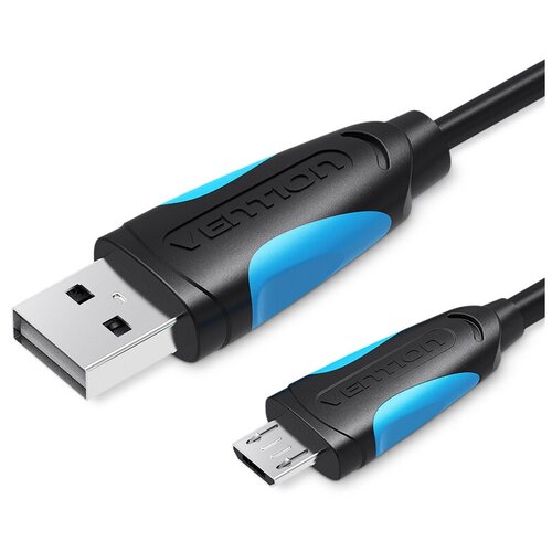 Кабель VENTION USB 2.0 AM/micro B 5pin - 1.5 м. Черный