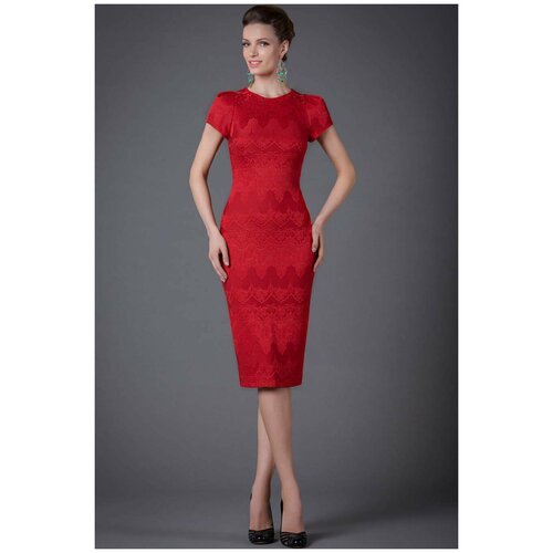 Платье Арт-Деко, размер 42, красный