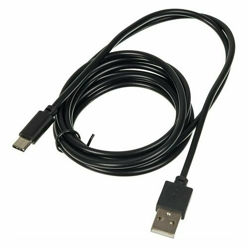 Кабель Digma USB Type-C (m) - USB (m), 2м, 2A, черный [type-c-2m-blk]