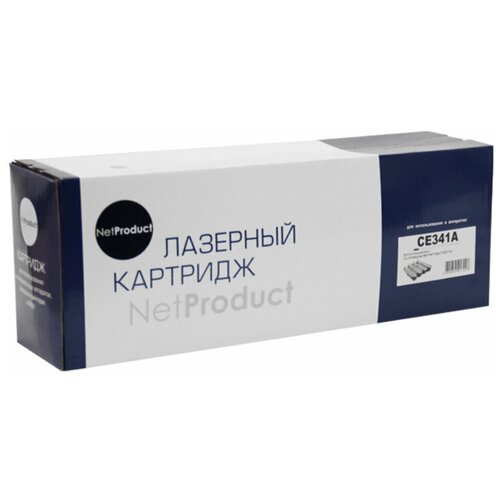 Картридж NetProduct N-CE341A, 16000 стр, синий