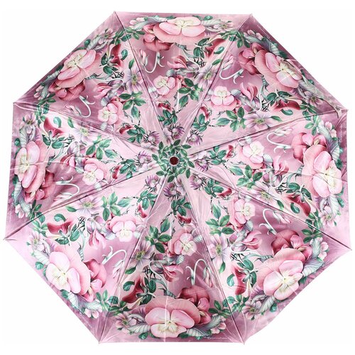 Мини-зонт Goroshek, зеленый, розовый