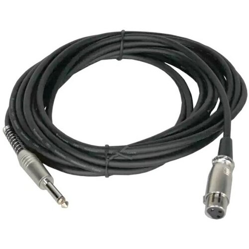 ACM1006BK Микрофонный кабель джек моно 6,3 - XLR3F (мама), 6 м