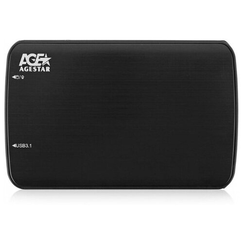 Внешний корпус для HDD 2.5" AgeStar 31UB2A12C USB3.1 TYPE-C пластик/алюминий черный