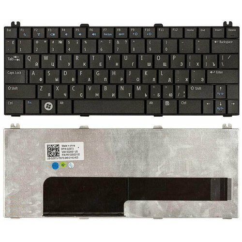 Клавиатура для нетбука Dell PK1305G0100 русская, черная