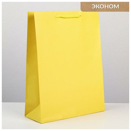 Пакет ламинированный «Жёлтый», L 31 х 40 х 11,5 см