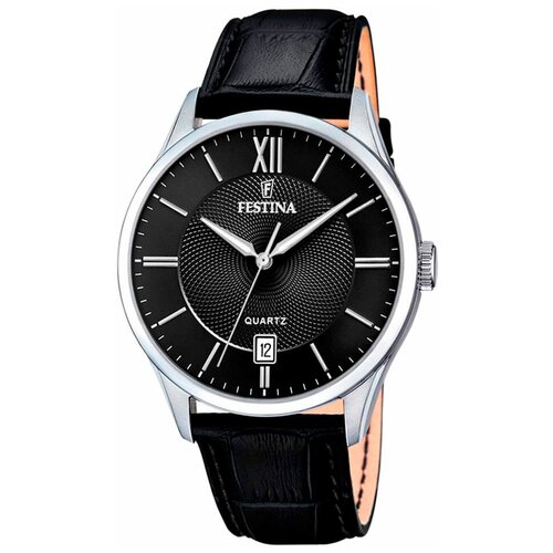 Наручные часы FESTINA Classics, черный, серебряный