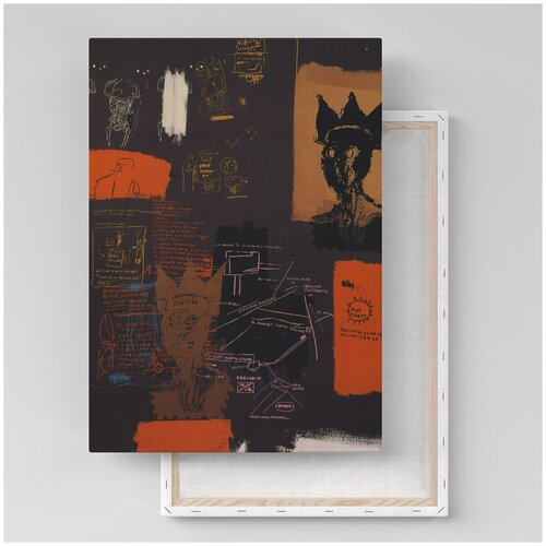 Картина на холсте с подрамником / Basquiat J.M. - 1984 / Баския Жан-Мишель