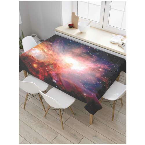 Скатерть прямоугольная JoyArty на кухонный стол "Звездные мечты" из оксфорда, 120x145 см