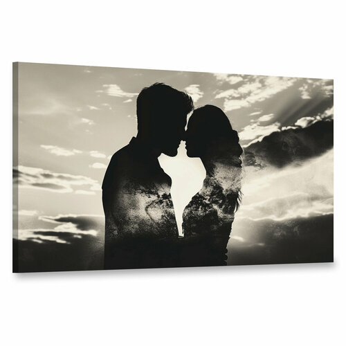 Интерьерная картина 100х60 "Объятья любви"