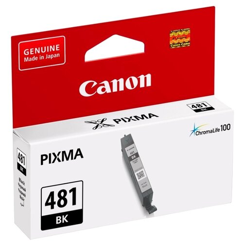 Картридж Canon CLI-481BK, 2101C001, 750 стр, черный