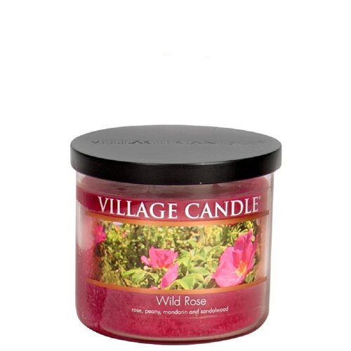 Ароматическая свеча Village Candle "Дикая Роза", чаша, средняя