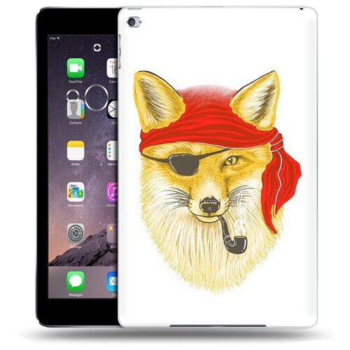 Чехол задняя-панель-накладка-бампер MyPads лиса-пират для Apple iPad Air 2 (A1566/A1567) противоударный