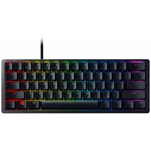 Игровая клавиатура Razer Huntsman Mini Razer Clicky Optical Switch Purple, черный, русская