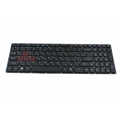 Клавиатура для Acer Predator Helios 300 PH317-52-795G ноутбука с подсветкой