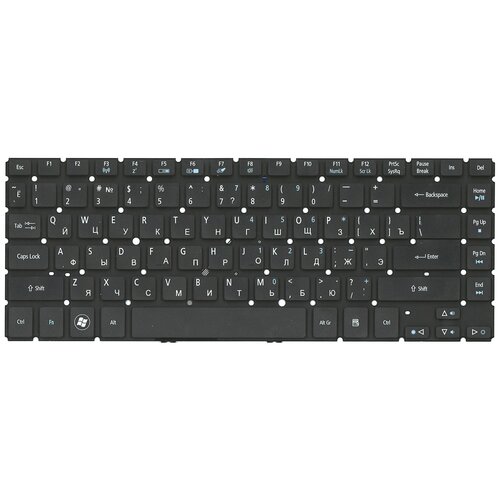 Клавиатура для ноутбука Acer Aspire V5-471 V5-431 M5-481T черная