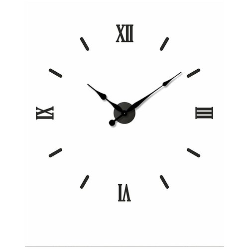 Настенные часы 3d Roomton Римские и линии, большие, бесшумные, часы наклейка