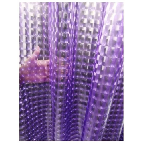 Штора для ванной комнаты с 3D эффектом, 180х180 см, цвет фиолетовый