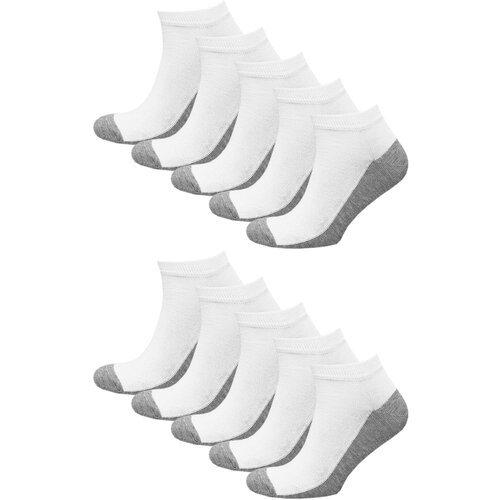 Носки STATUS, 10 пар, размер 29, белый, серый